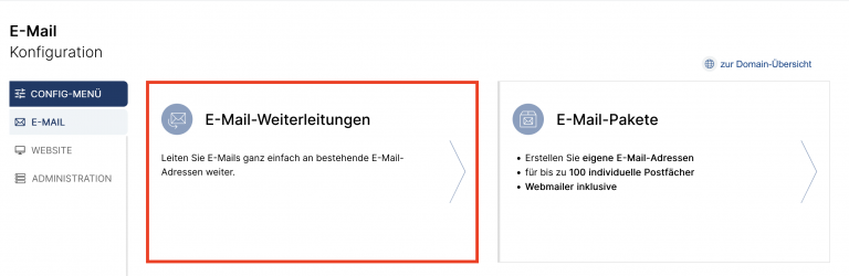E-Mail-Weiterleitung einrichten | united-domains
