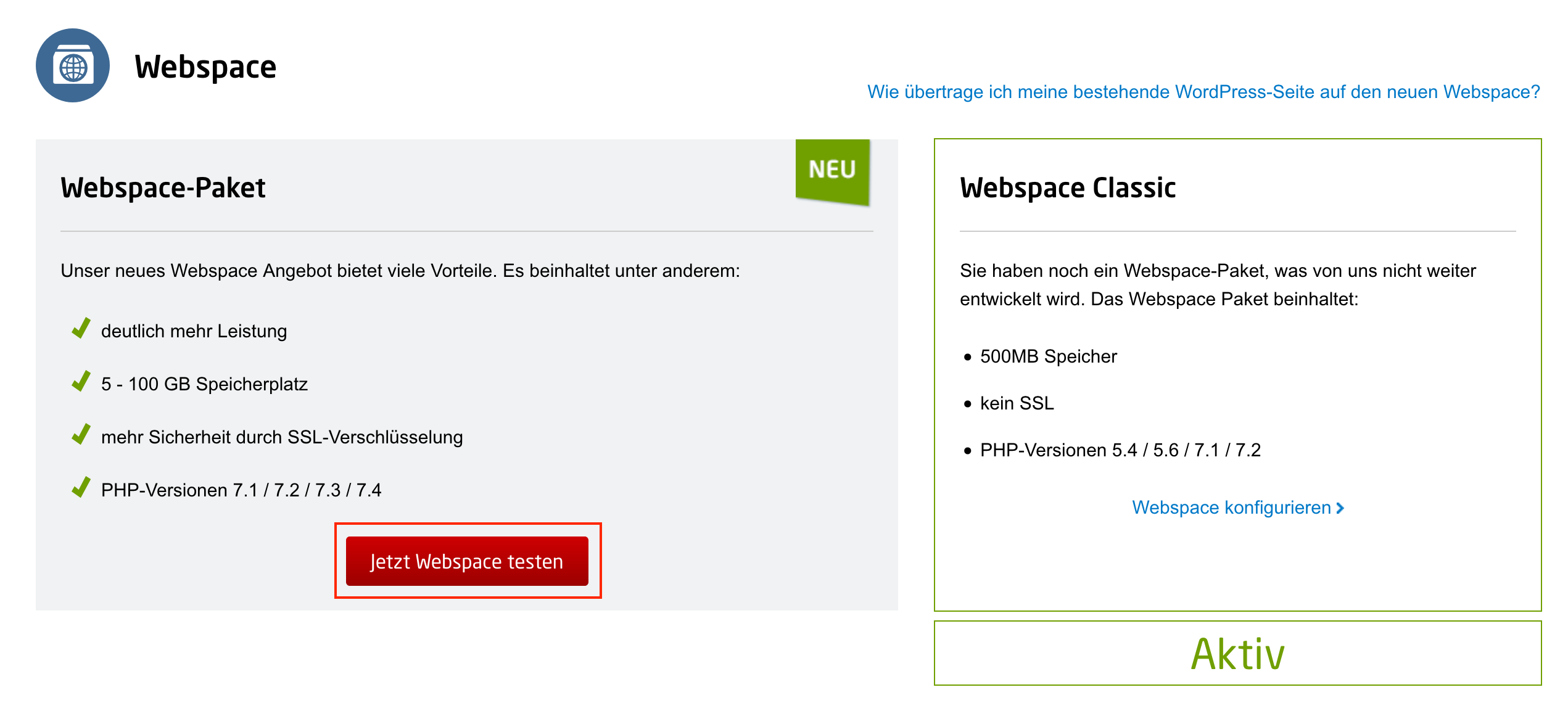 Was brauche ich für die Migration meines Webspaces? - united-domains